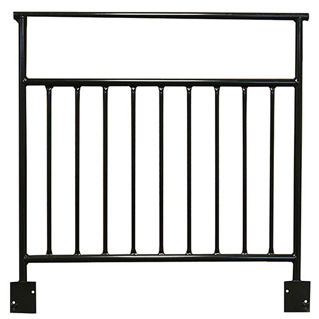 Biljax ST8100 4' Vertical Guard Rail, Square Corner/Open Top | StageDrop