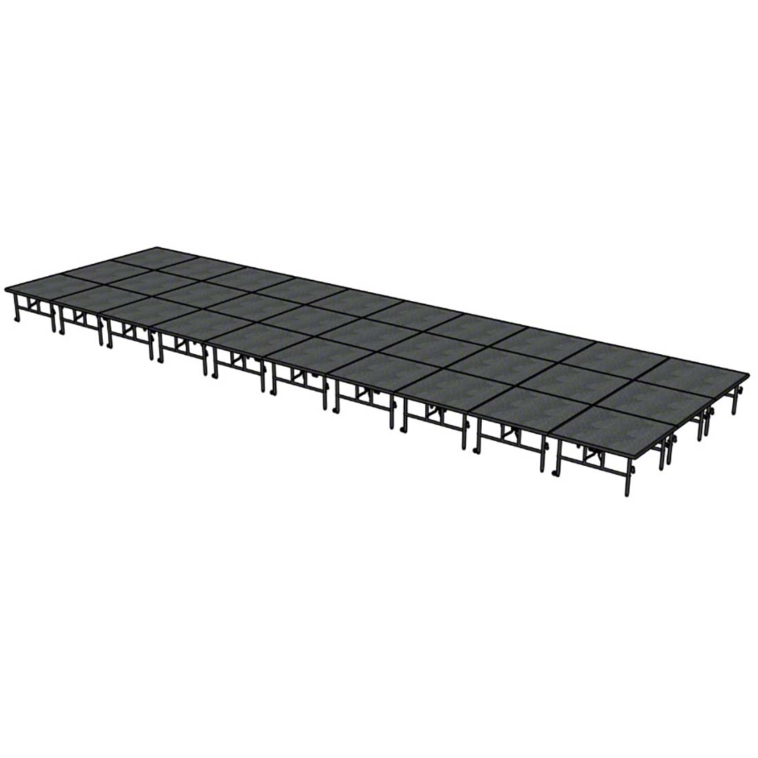 Midwest Folding 12'x40' TransFold Portable Stage Kit, 24"-32"H | StageDrop