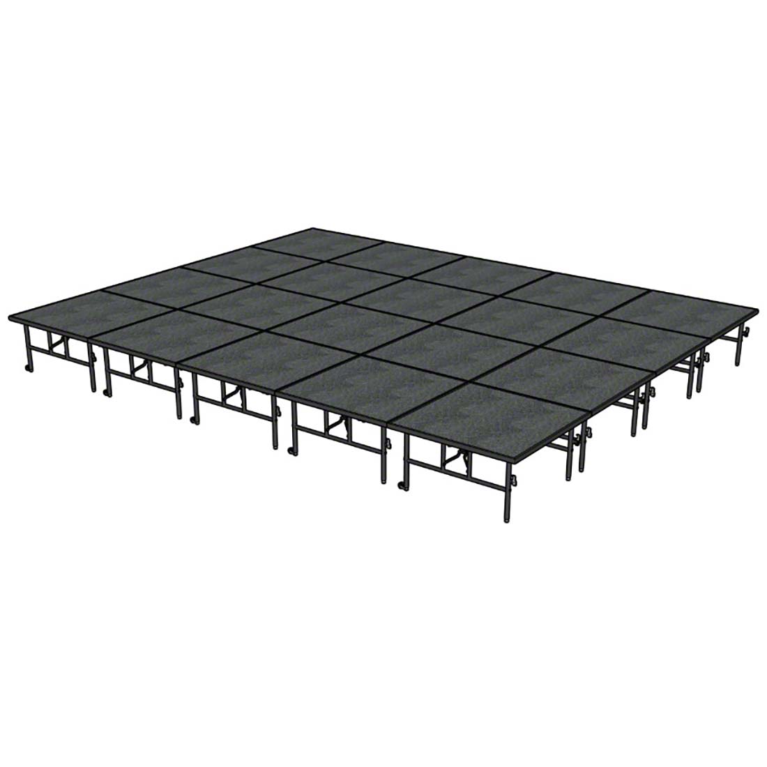 Midwest Folding 16'x20' TransFold Portable Stage Kit, 24"-32"H | StageDrop