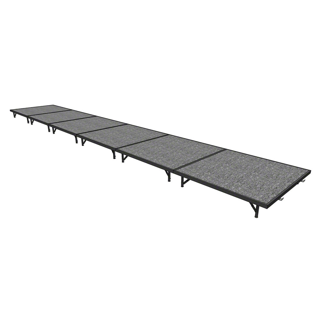 Midwest Folding 4'x24' TransFold Portable Stage Kit, 8"H | StageDrop