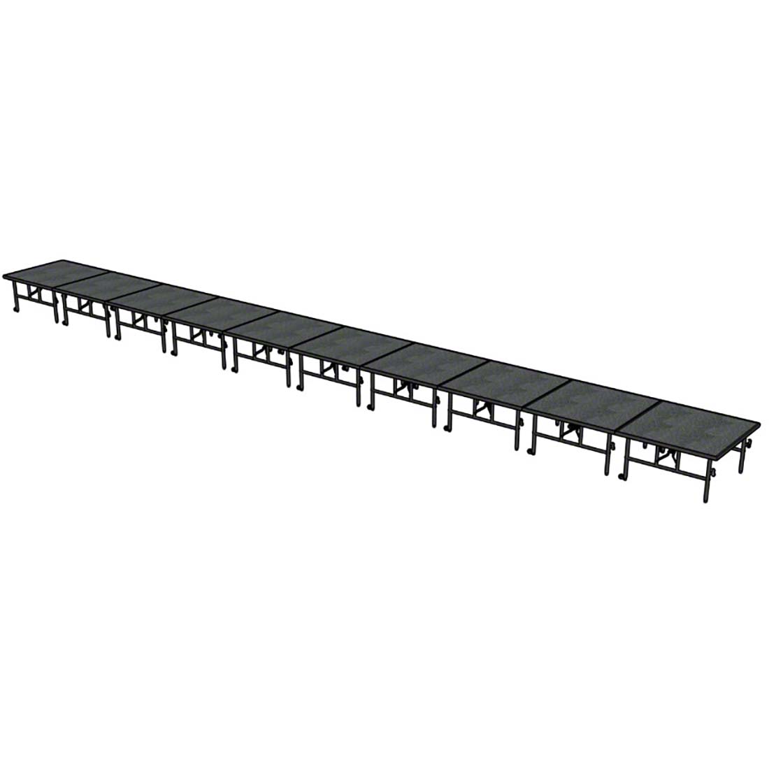 Midwest Folding 4'x40' TransFold Portable Stage Kit, 24"-32"H | StageDrop