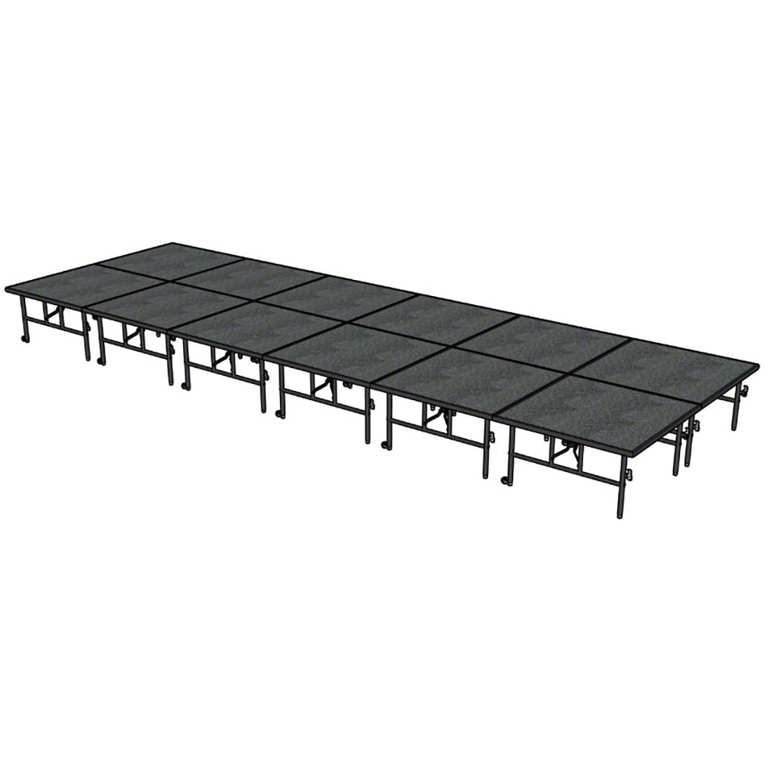 Midwest Folding 8'x24' TransFold Portable Stage Kit, 24"-32"H | StageDrop