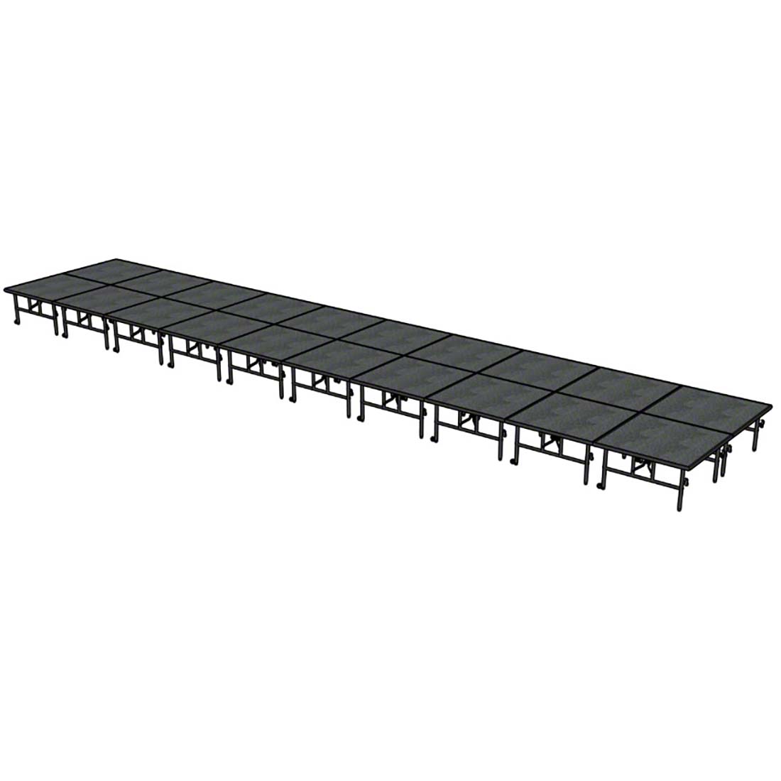 Midwest Folding 8'x40' TransFold Portable Stage Kit, 24"-32"H | StageDrop