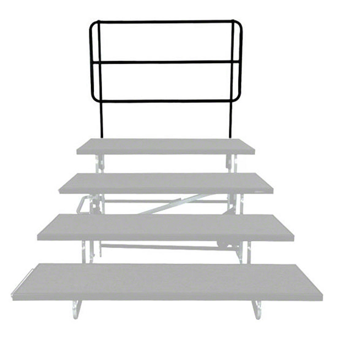 Midwest Folding TFSB72-4 Back Guard Rail for TransFold 4-Tier 72 ...