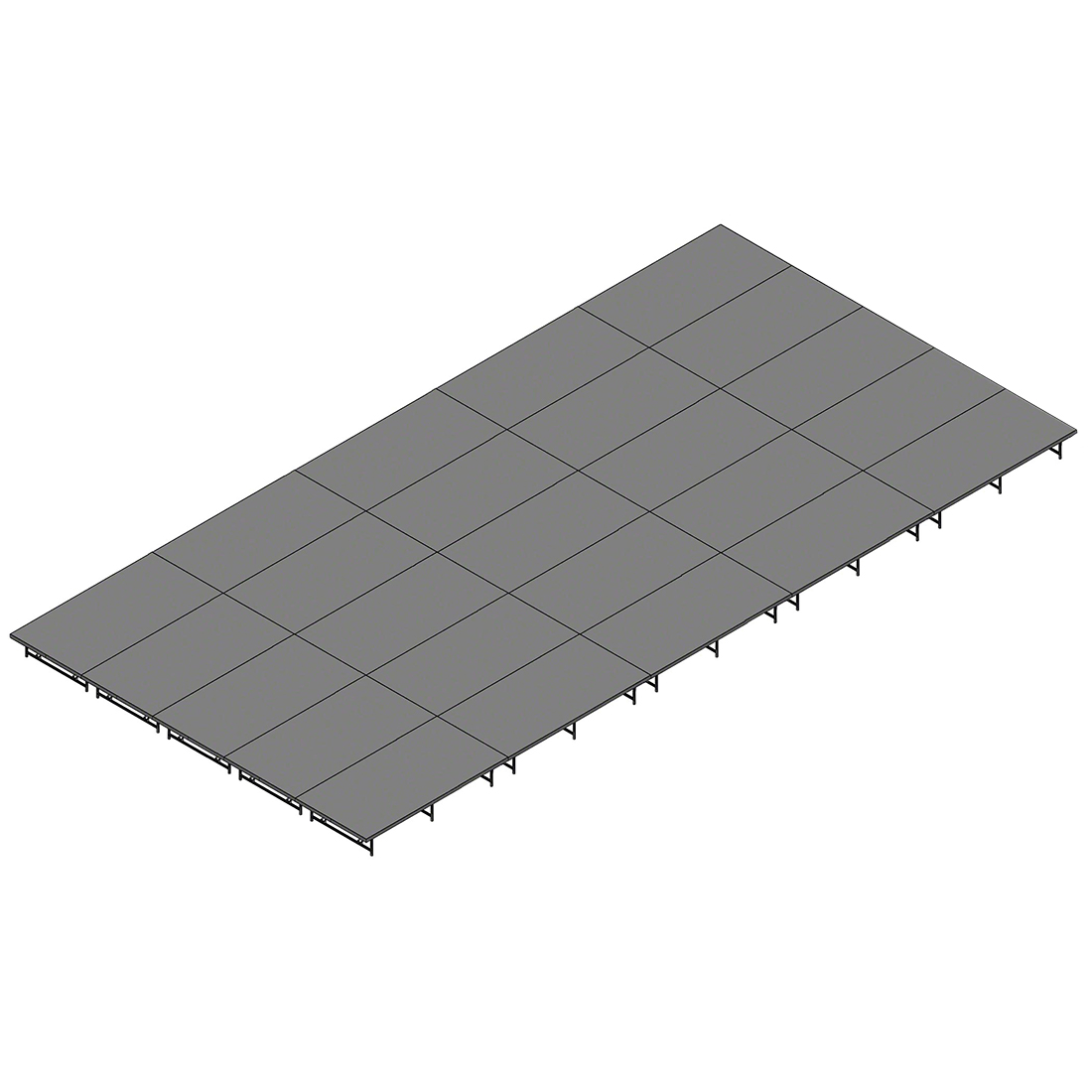 Staging 101 20'x40' Portable Stage, 16"-24" Adjustable Height | StageDrop