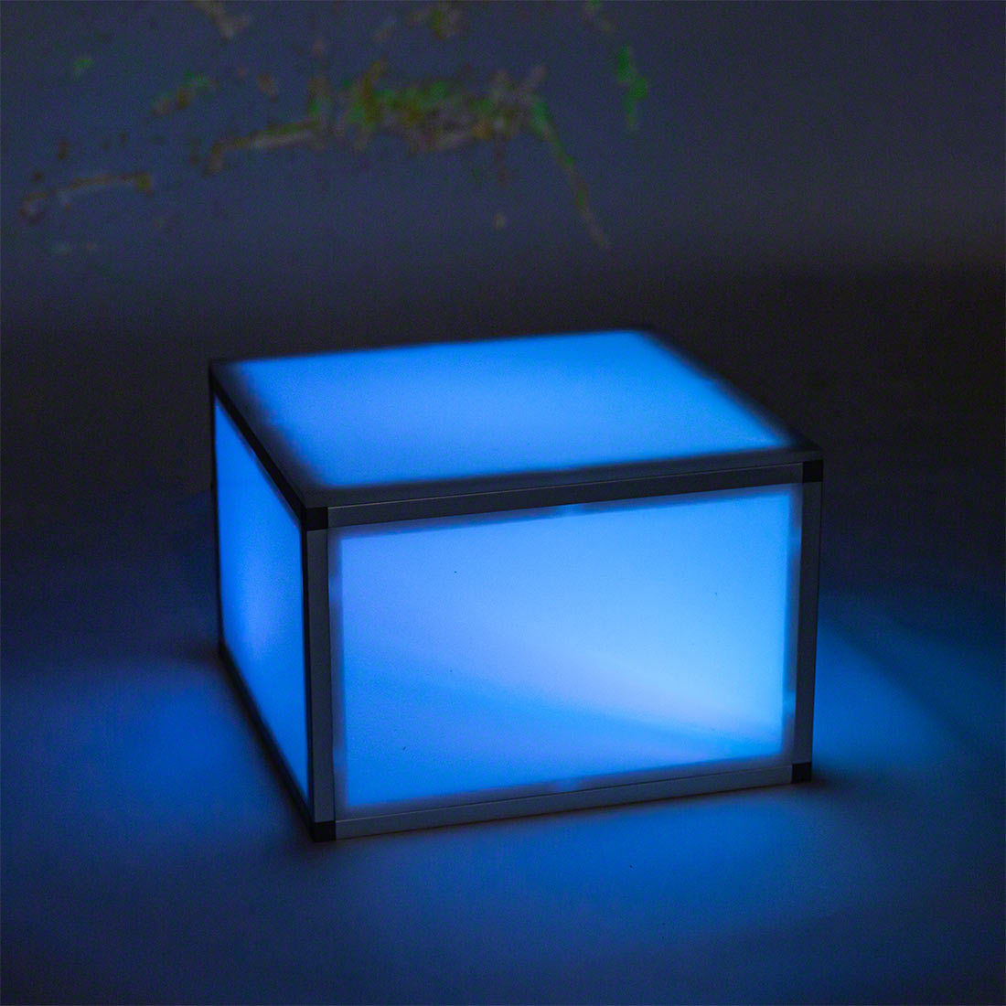 Lumo Stage 16"H Translucent Acrylic Riser XSA-2X2-16 | StageDrop
