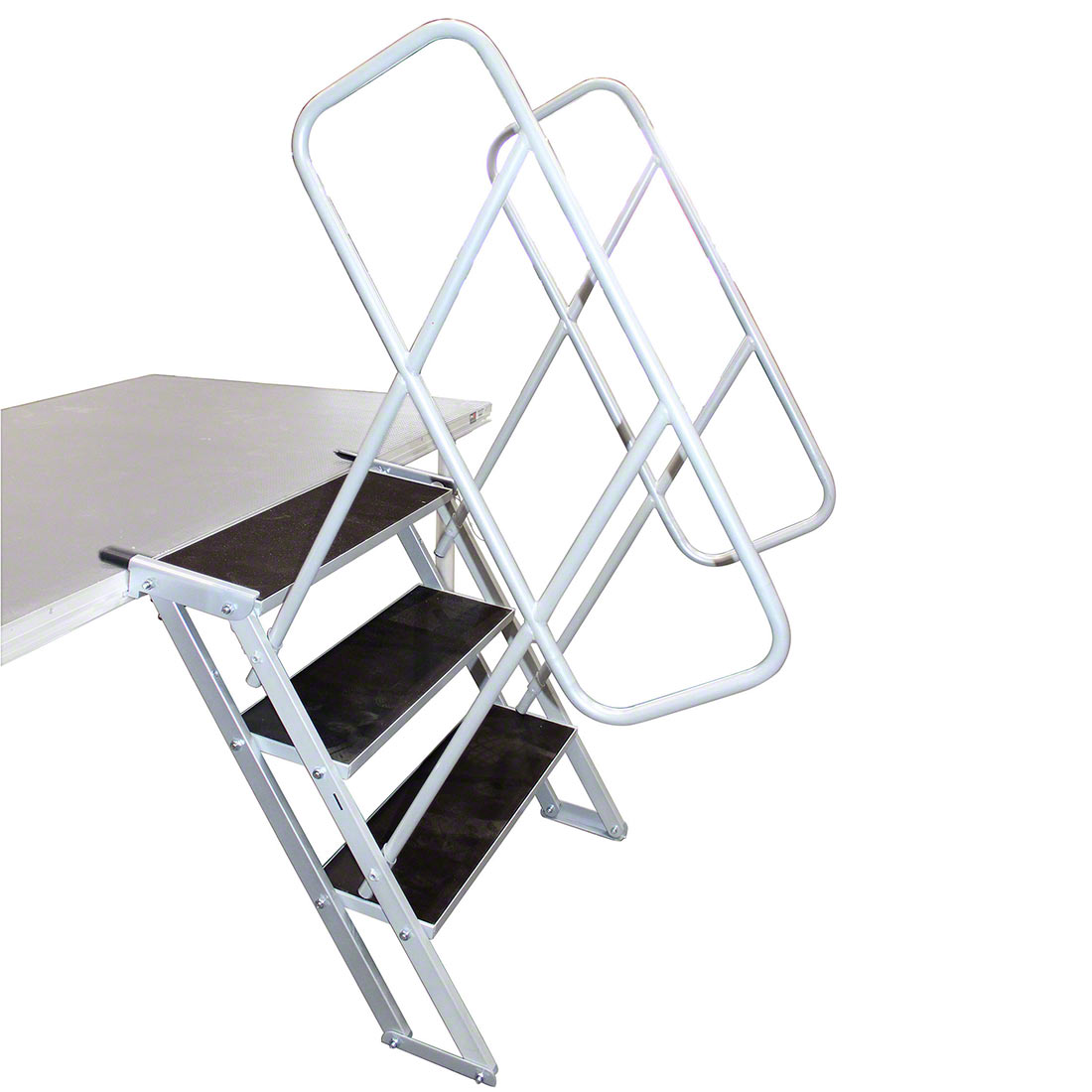 StageQ XSQ-ST3 3-Step Stairs for 28"H Stage | StageDrop