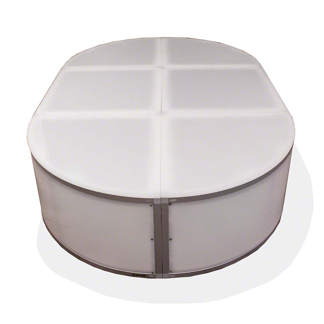 Lumo Stage 4'x6' Oval Acrylic Dance Stage | StageDrop