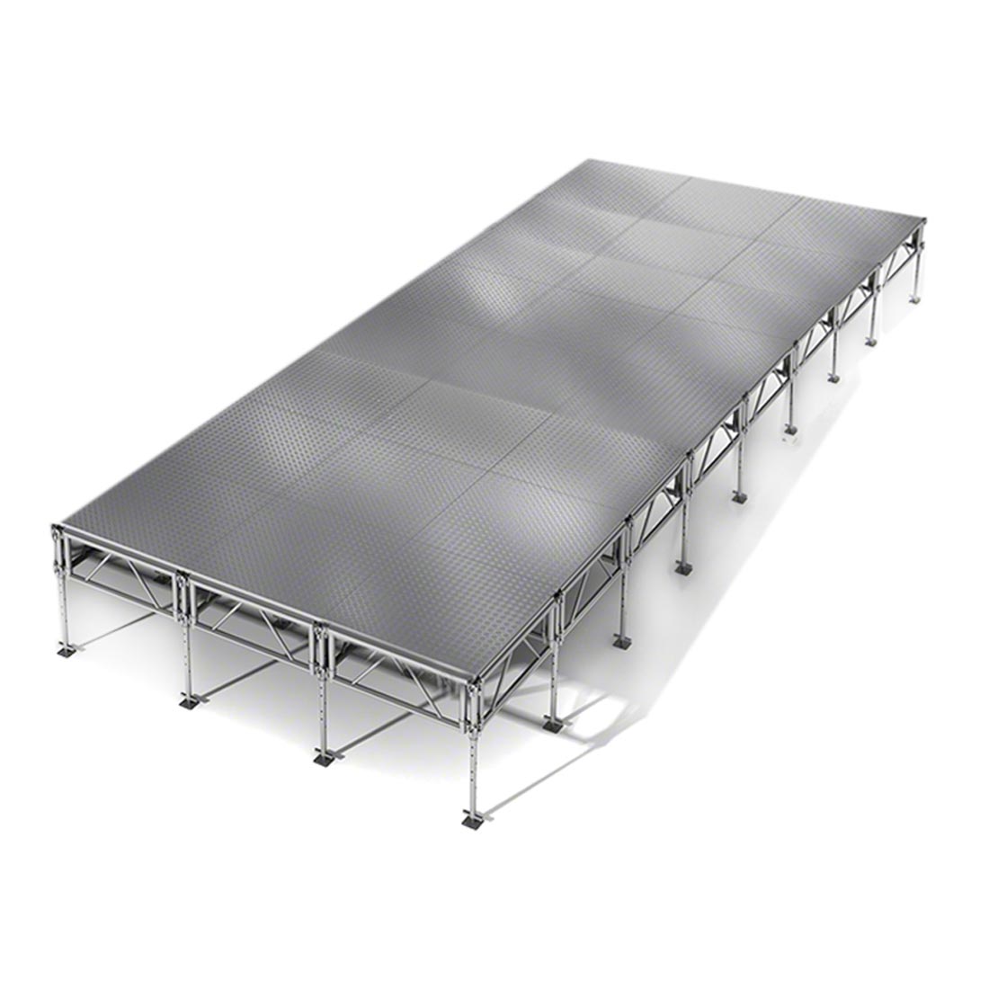 All-Terrain 12'x32' Outdoor Stage, 24"-48"H, Aluminum | StageDrop