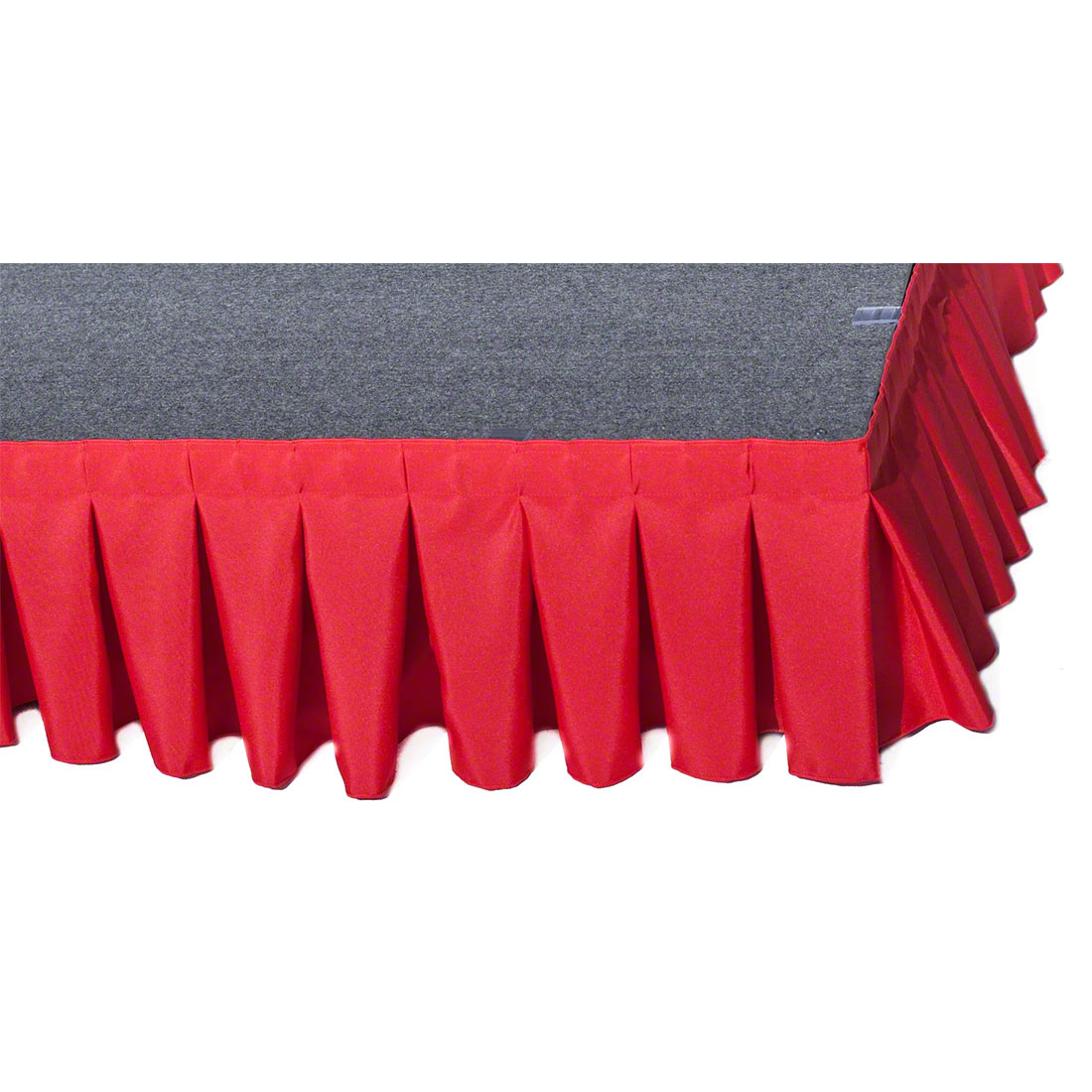 Box-Pleat Step Skirts for IntelliStage 3'W Stage Steps | StageDrop