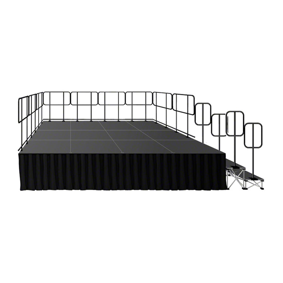 IntelliStage Lightweight 12'x16' Deluxe Stage Kit | StageDrop