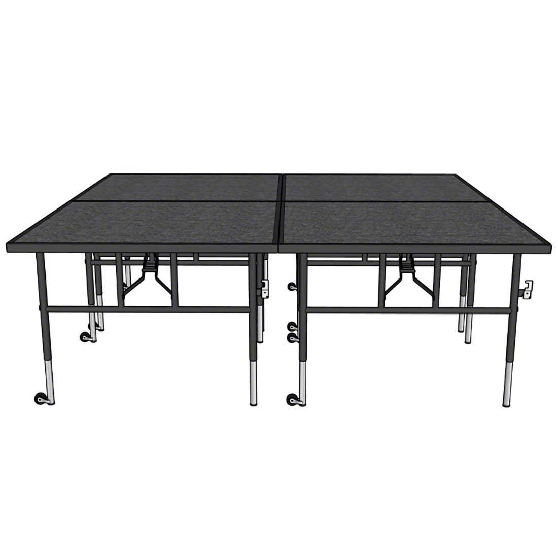 Midwest Folding 8'x8' TransFold Portable Stage Kit, 24"-32"H | StageDrop