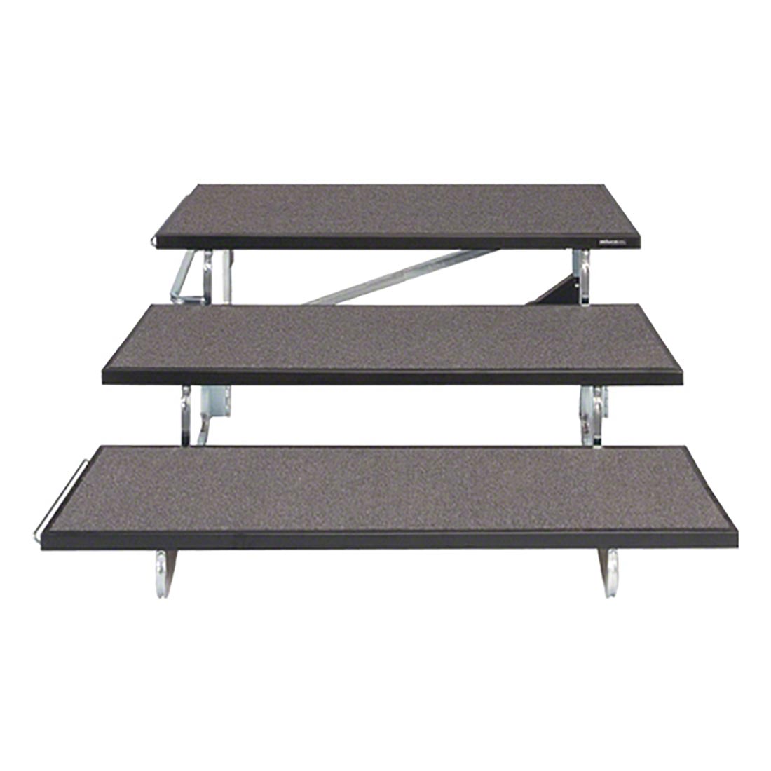 Midwest Folding TFR48 TransFold 3-Tier Choral Riser, 48"W | StageDrop