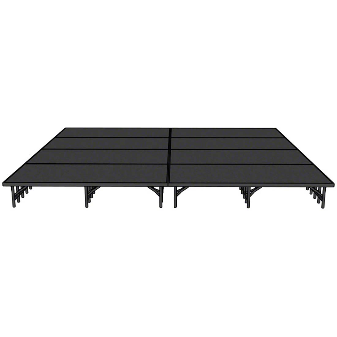 National Public Seating 16'x16' Portable Stage Kit NPS-SD16X16 | StageDrop