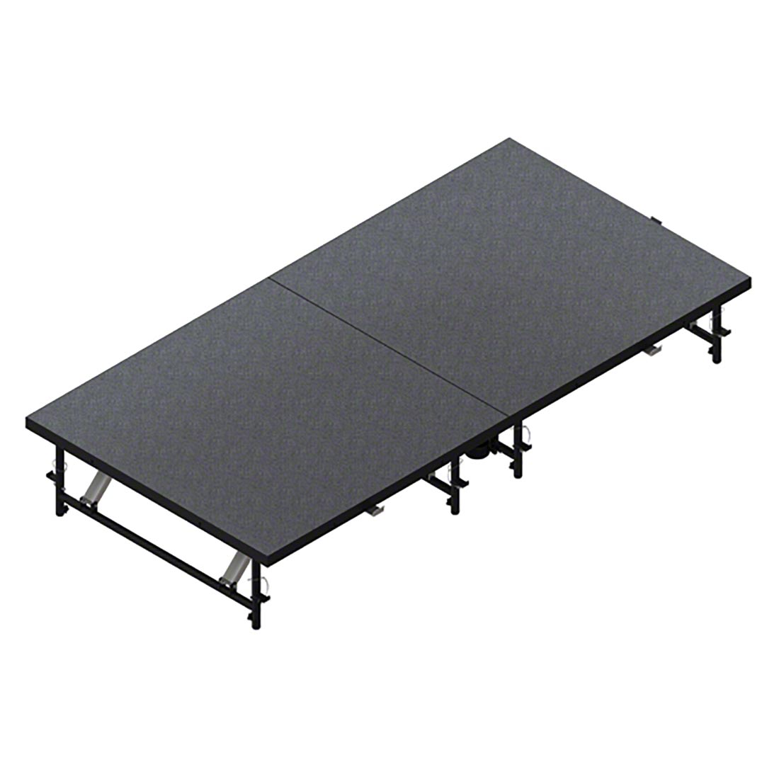 Staging 101 4'x8' Industrial Mobile Folding Stage 8"H-24"H | StageDrop