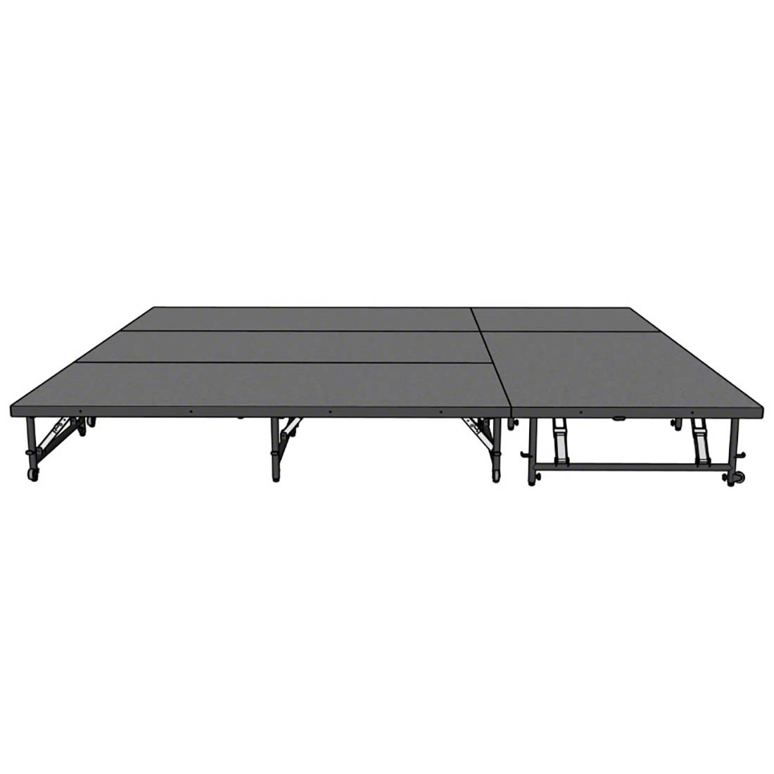 Staging 101 12'x12' Portable Stage Kit 16"-24" Height | StageDrop