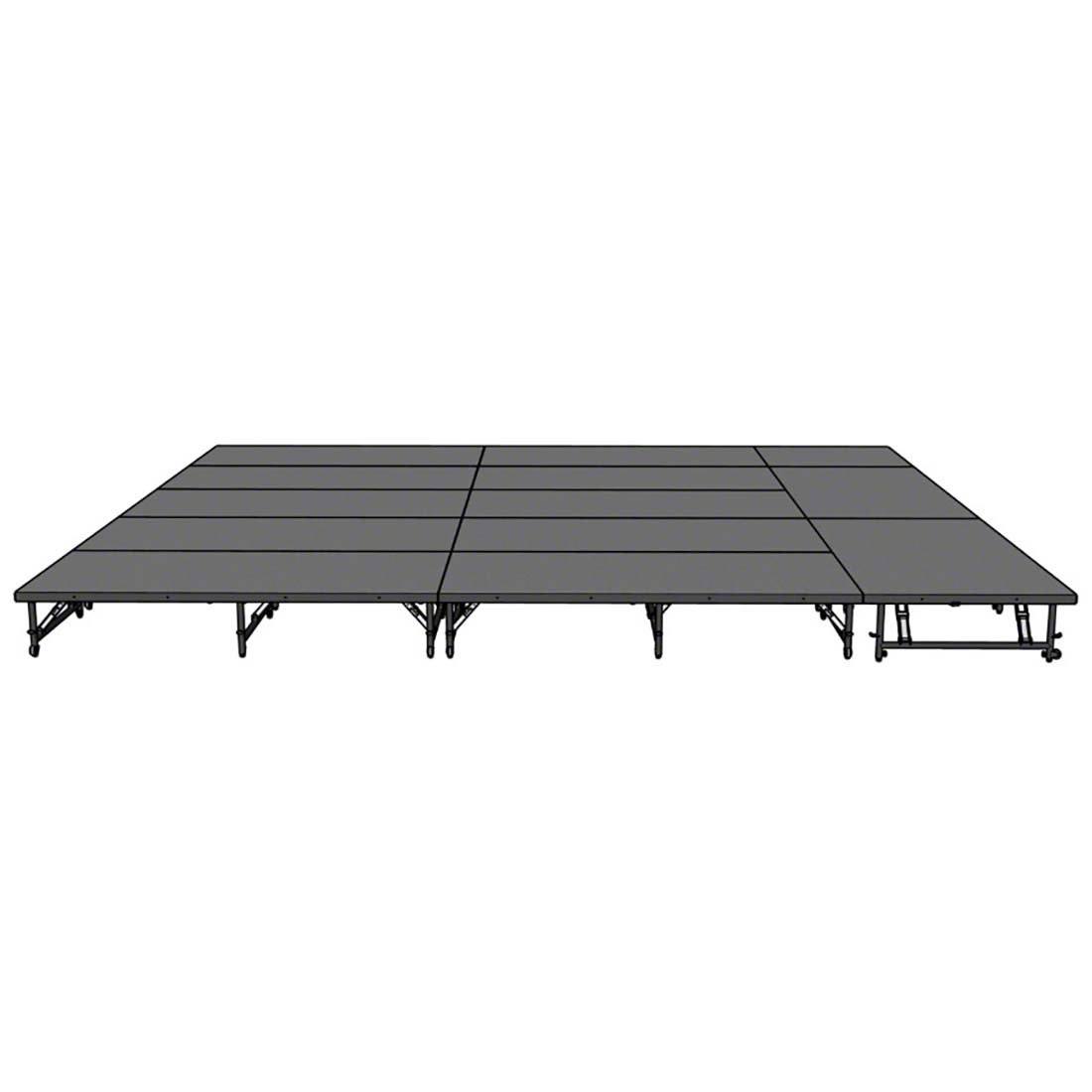 Staging 101 20'x20' Portable Stage w/Folding Legs, 16"-24" Height ...