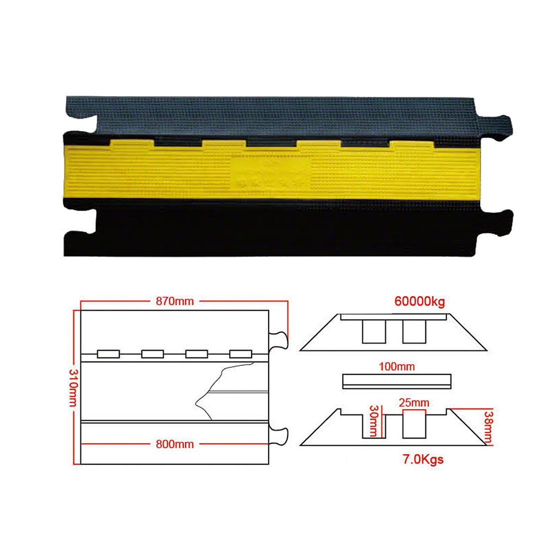 ProX 2-Channel Cable Ramp Protector XCP-2CHMK2 | StageDrop